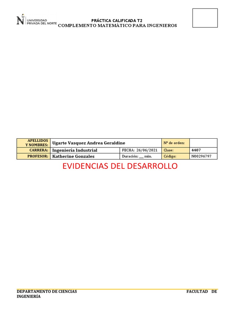 T2 Complementos Matemáticos | PDF