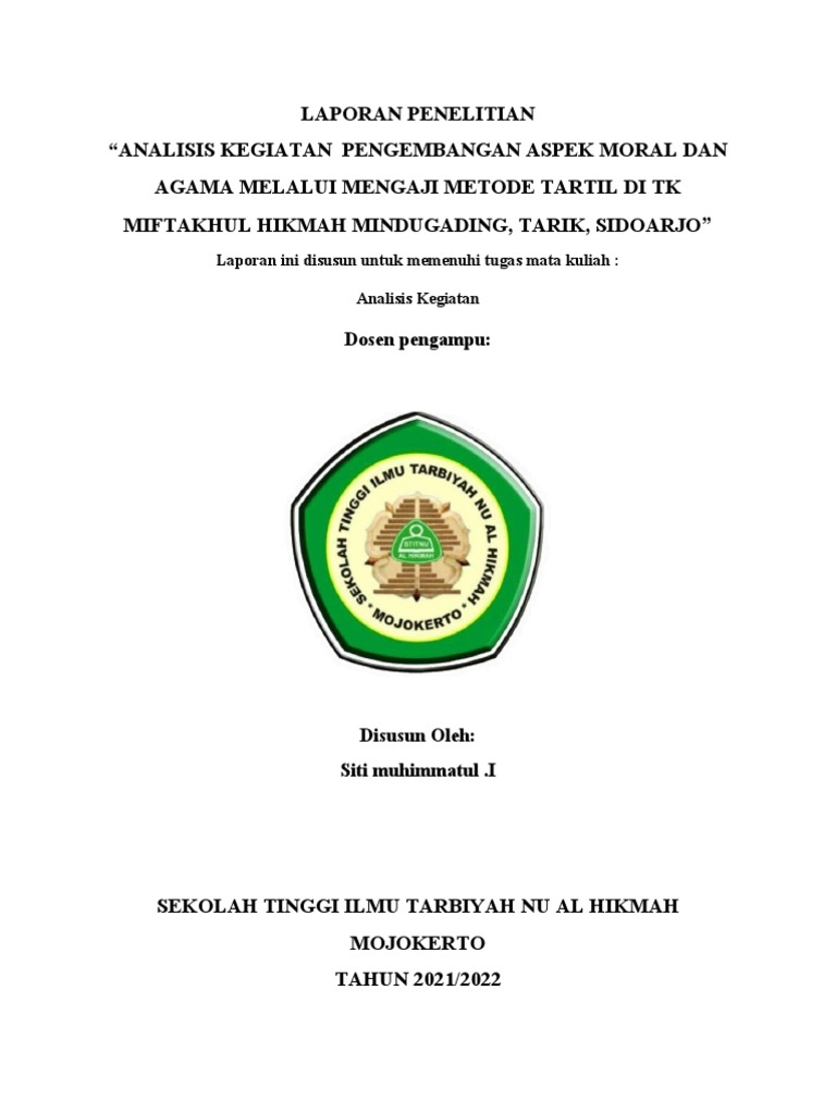 Laporan Penelitian Ra Tugas Bu Fika (Himma) | PDF