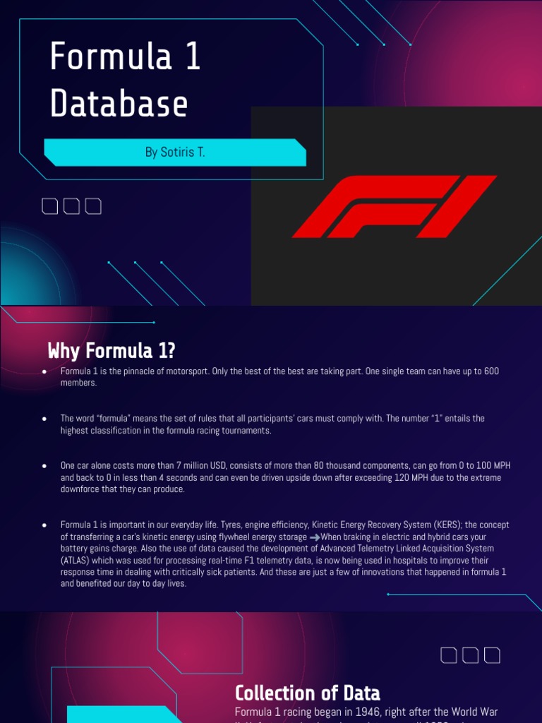 Formula 1 Database | PDF | Formula One | Information Technology Management