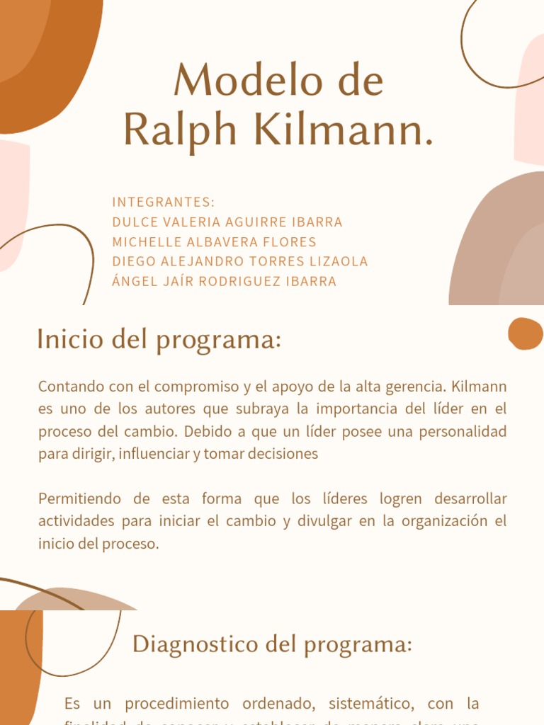 Modelo de Cambio de Ralph Kilmann | PDF