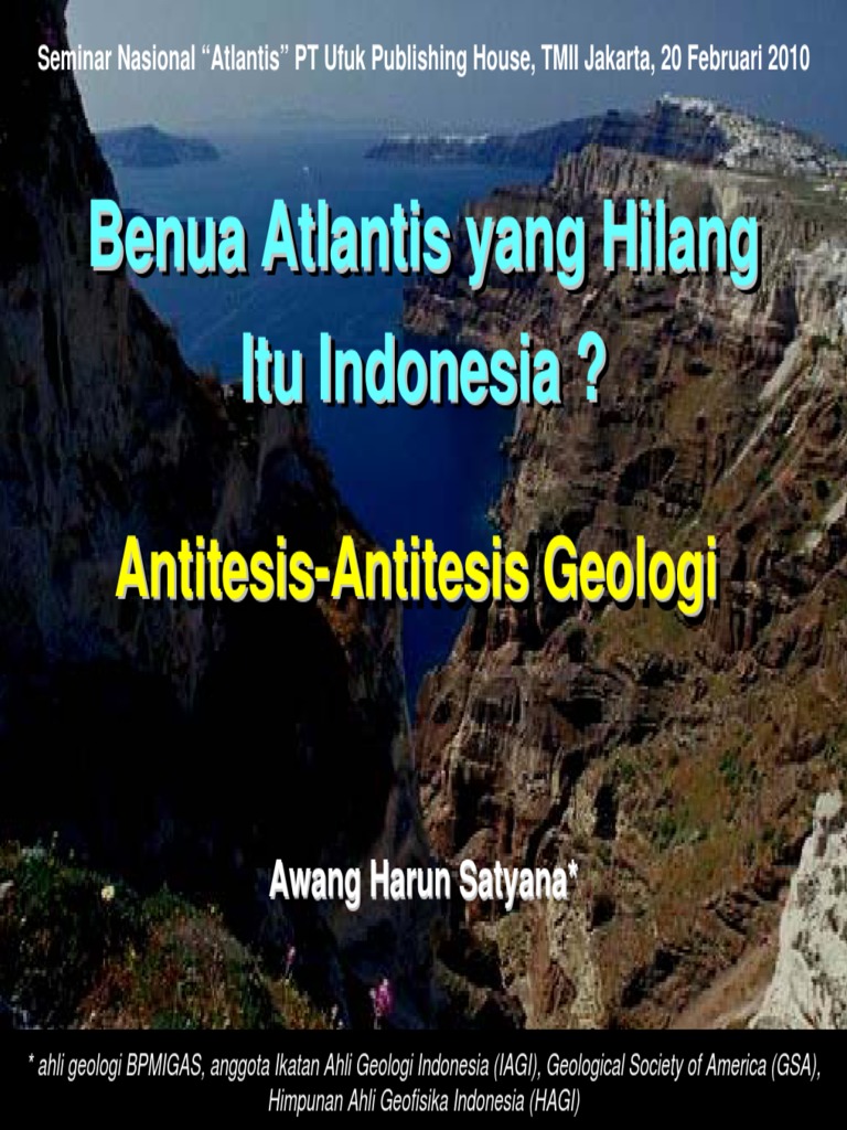 Benua Atlantis Yang Hilang Itu Indonesia | PDF
