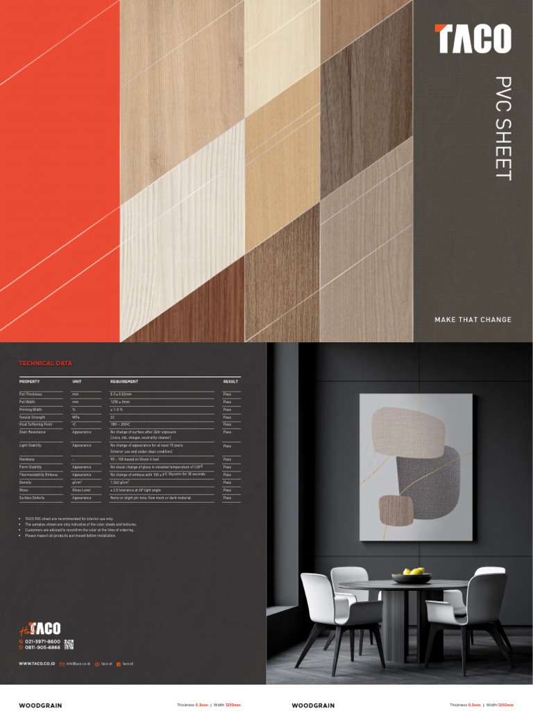 TACO PVC Sheet E-Catalogue | PDF