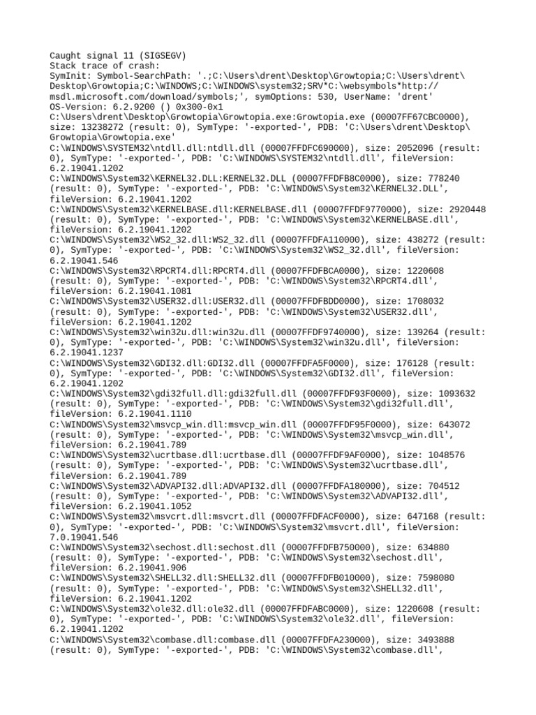 GT CrashReport | PDF | Computer Data | X86 Architecture