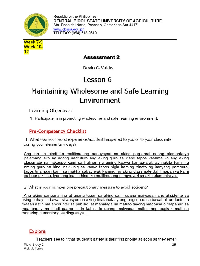 Promoting Student Safety and Classroom Organization | PDF | Classroom ...