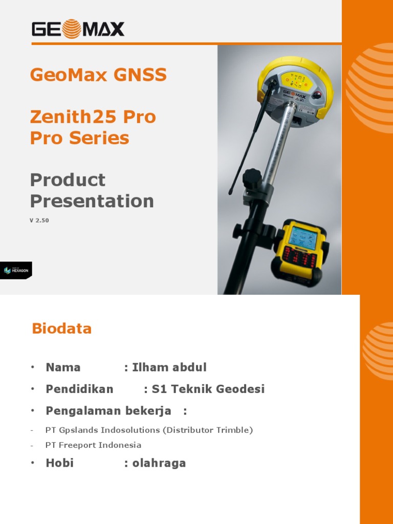 Geomax Gnss Zenith25 Pro Pro Series: Product Presentation | PDF