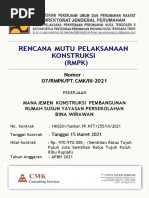 Rencana Mutu Pekerjaan Konstruksi | PDF