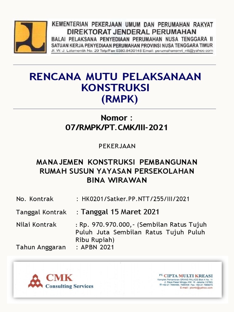 RMPK KMK PT - CMK | PDF