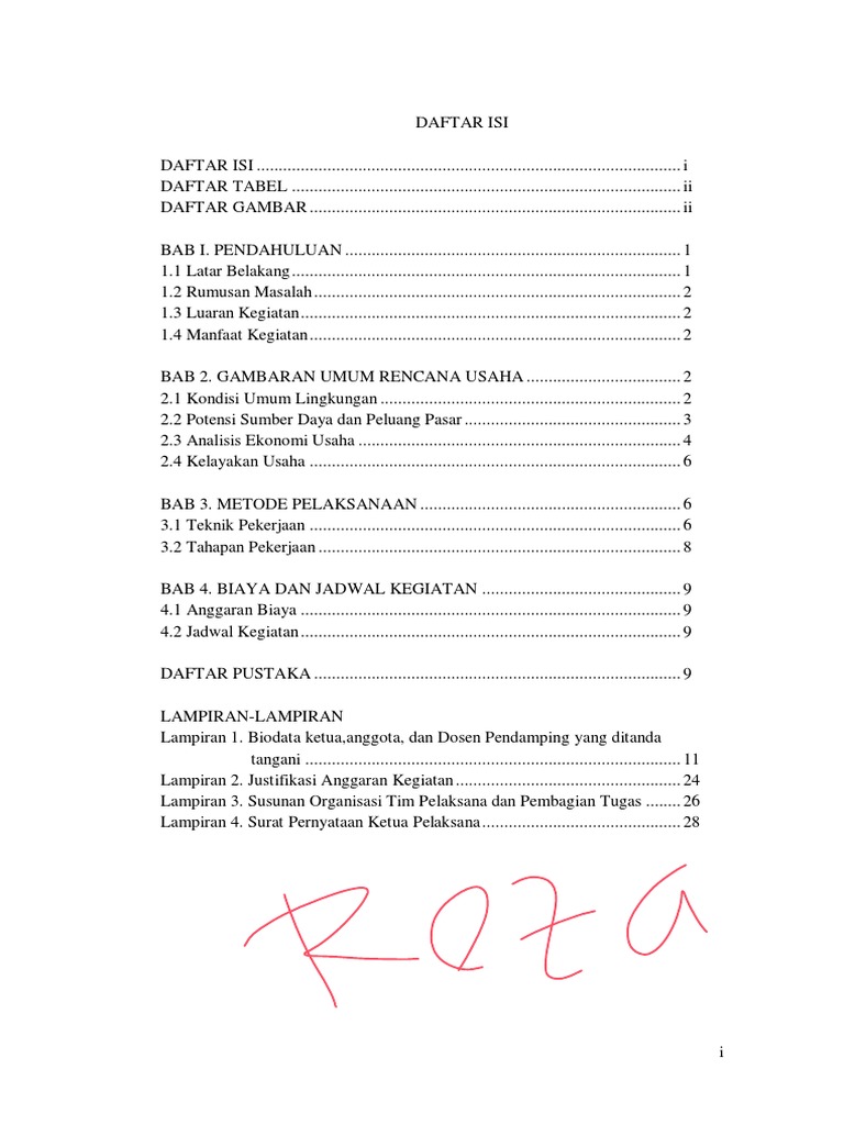 Contoh PKM-K | PDF