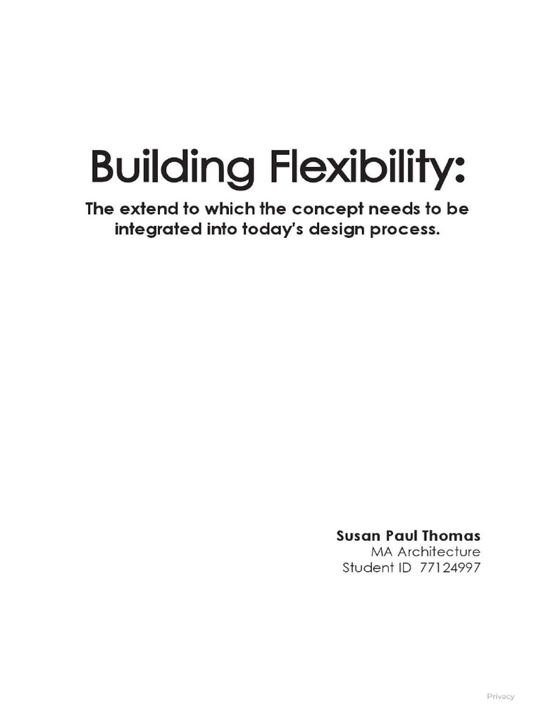 Building Flexibility | PDF