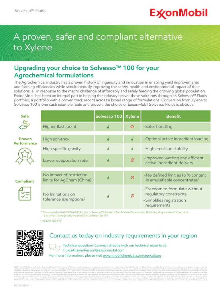 Solvesso Fact Sheet en | PDF | Exxon Mobil | Pesticide