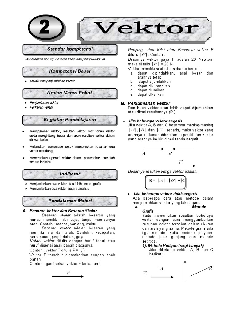 Bab 2 (Vektor) | PDF