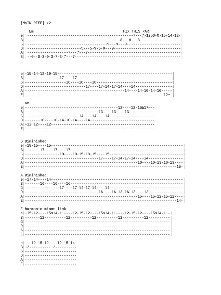 Arpeggios From Hell - Yngwie Malmsteen | PDF | Minor Scale | Musical Instruments