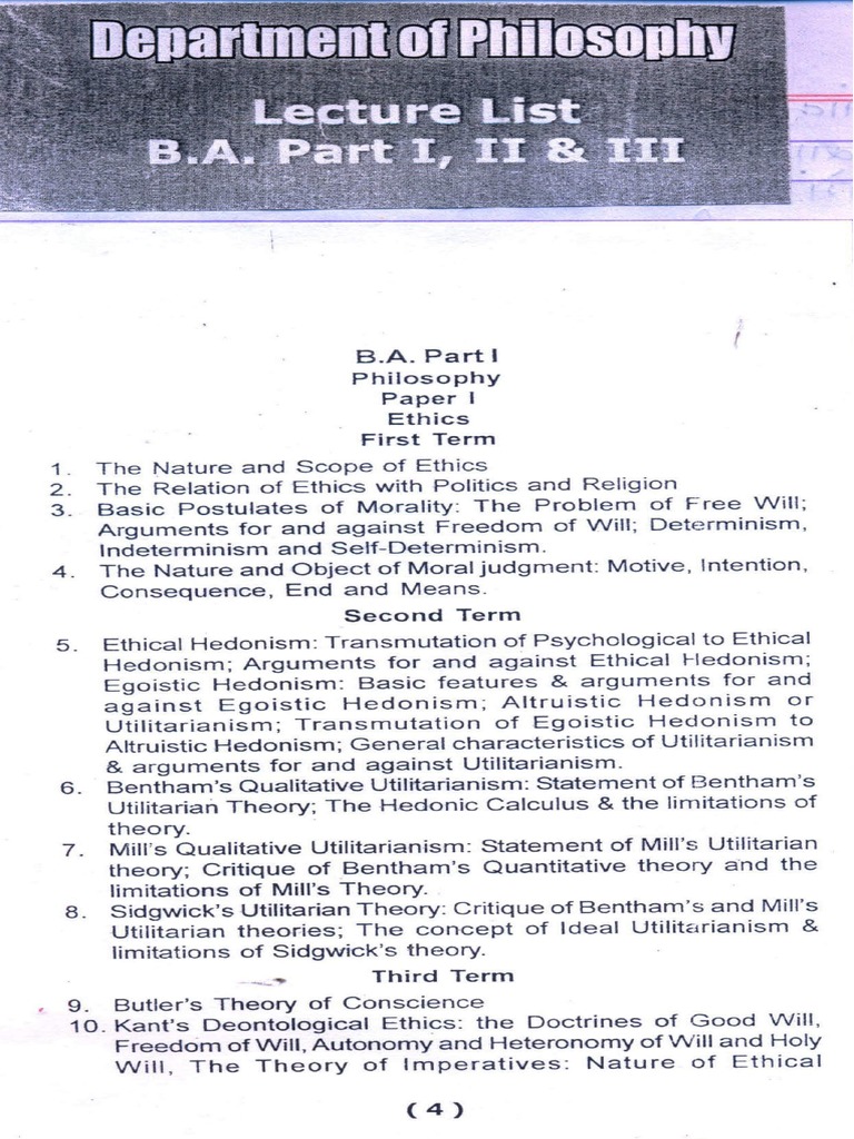 Philosophy Syllabus (Internet) | PDF