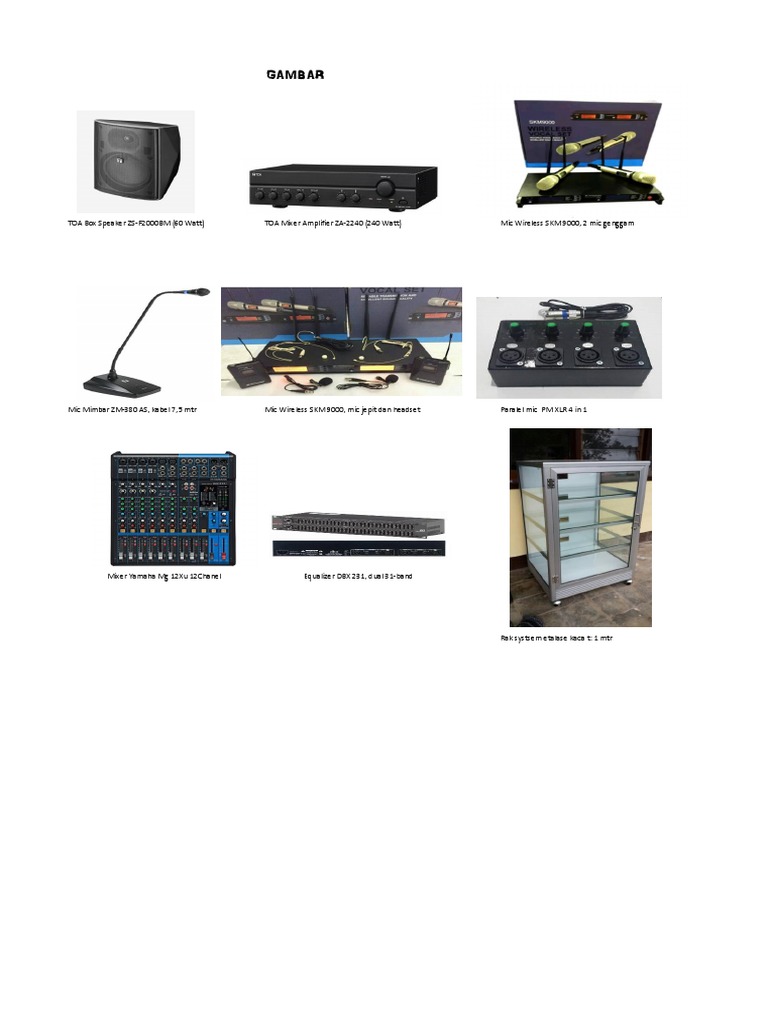 Spesifikasi Sound System | PDF