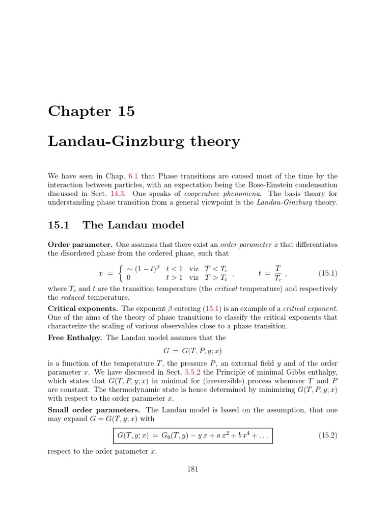 15 Landau Theory | Download Free PDF | Phase Transition | Mechanics