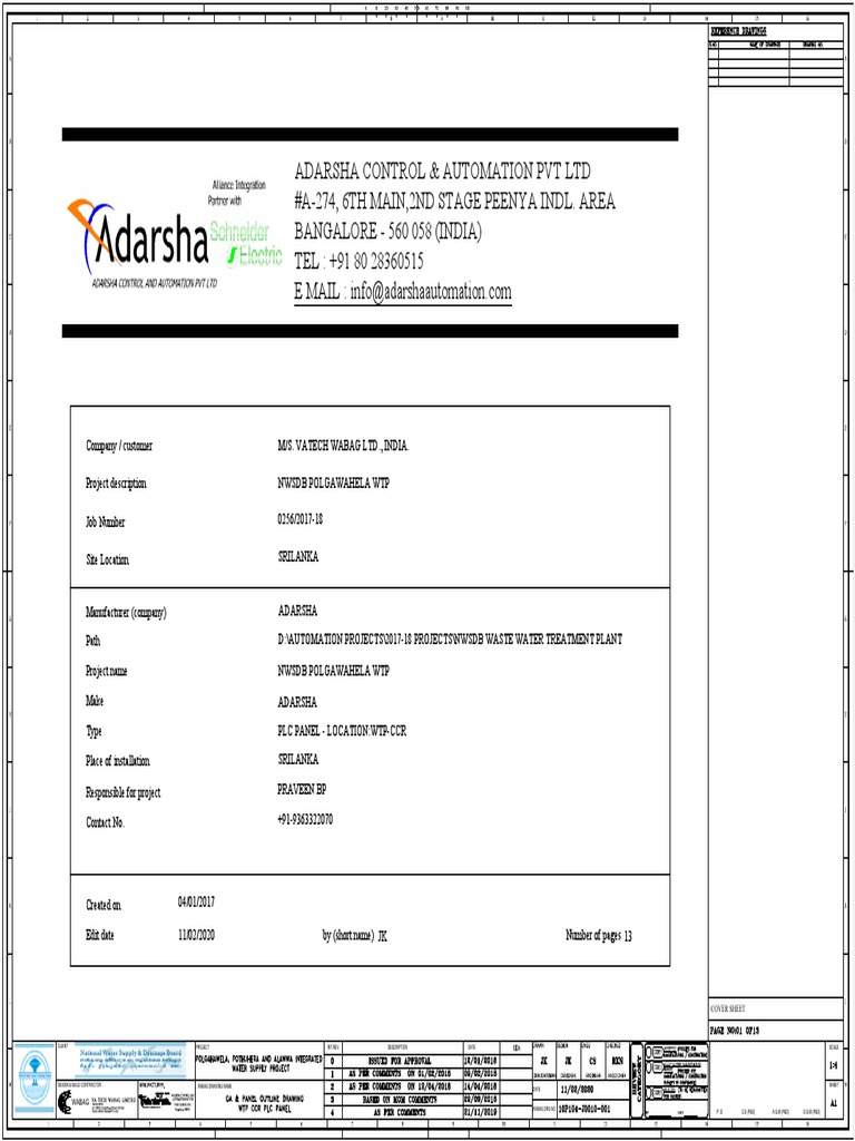 1) WTP CCR PLC Panel - Ga | PDF | Door | Printer (Computing)