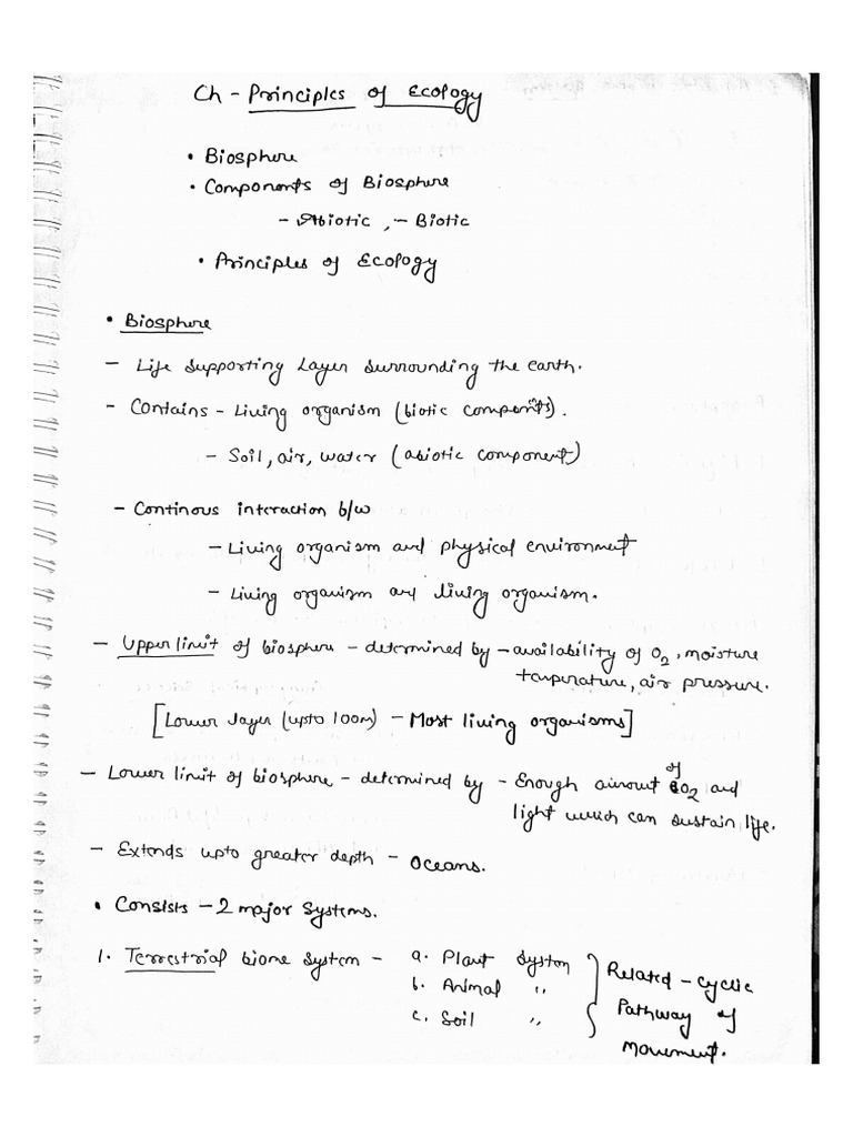 Principles of Ecology | PDF