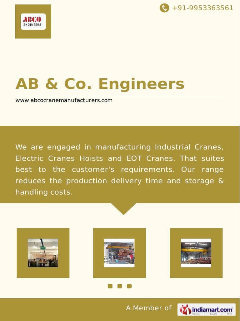 Ab Co Engineers | PDF | Crane (Machine) | Elevator