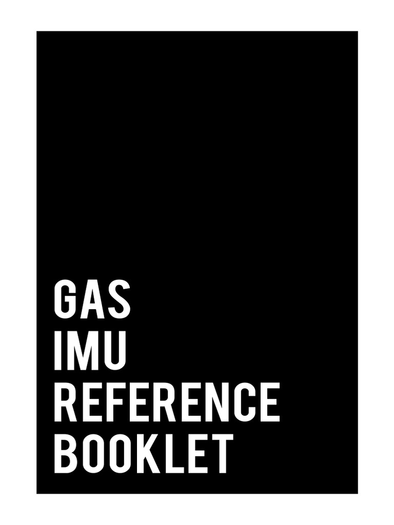 GAS IMU Reference Booklet | PDF | Screw | Nut (Hardware)