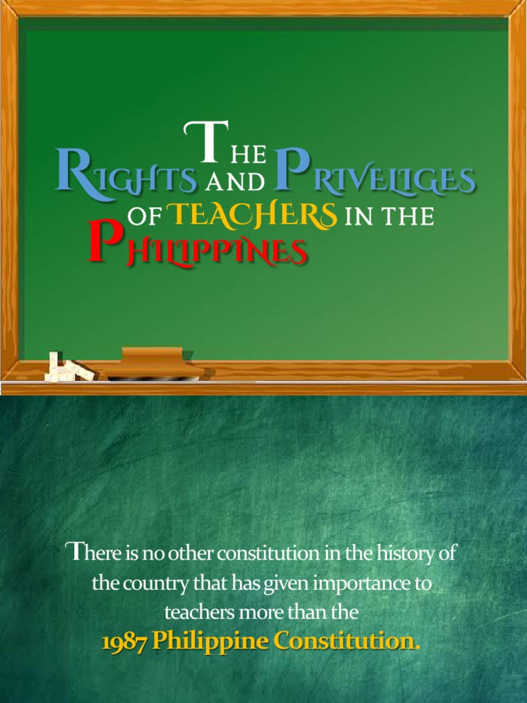 Rights and Privileges of A Teacher | PDF | Teachers | Learning