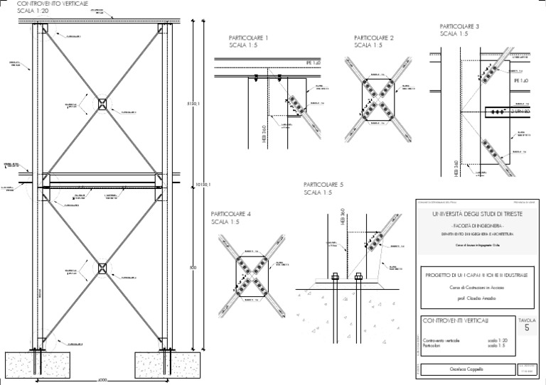 Tavola 5 - Controventi Verticali | PDF