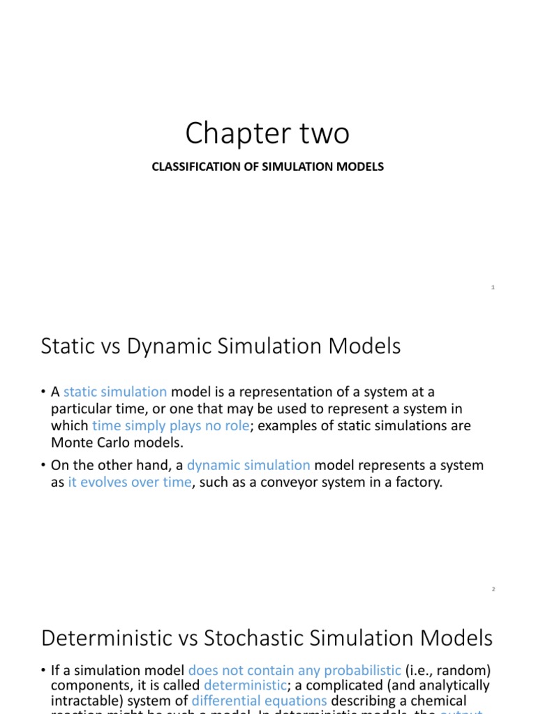 Modeling and Simulation-2 | PDF