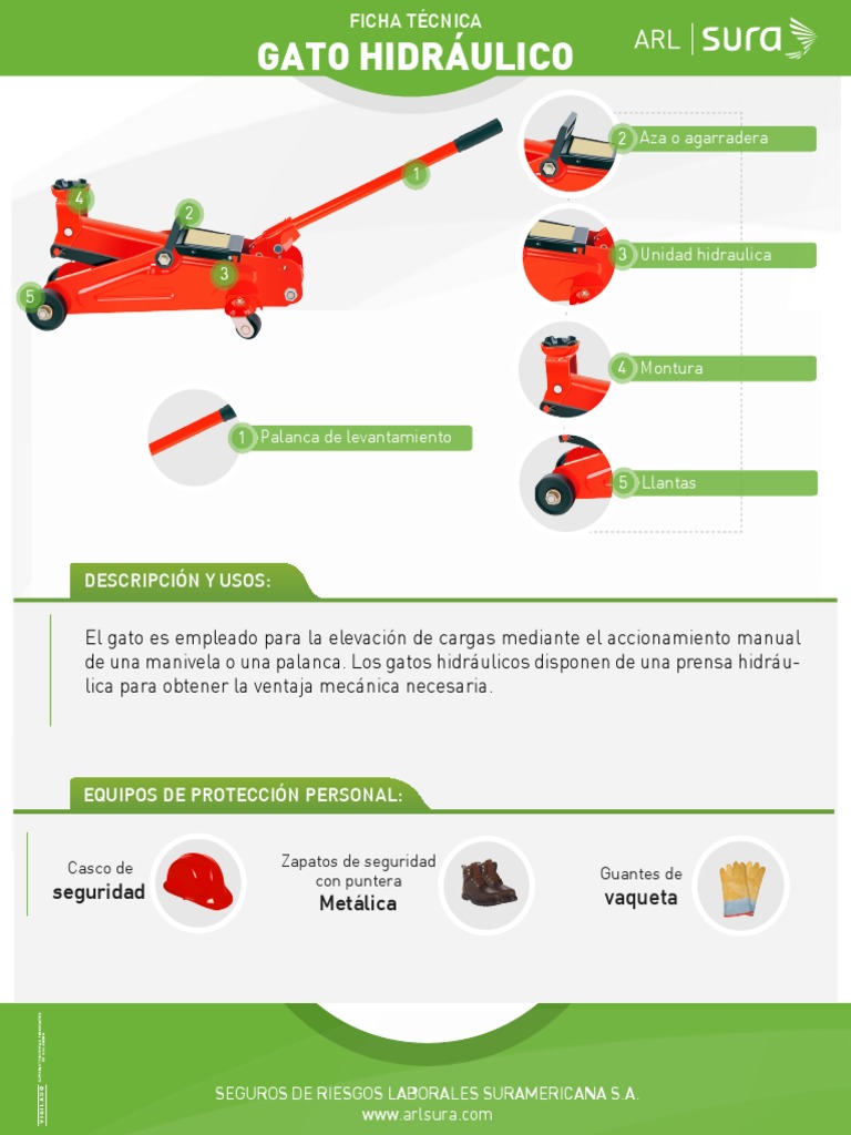 Gato Hidraulico Pdf Herramientas Ingeniería Mecánica