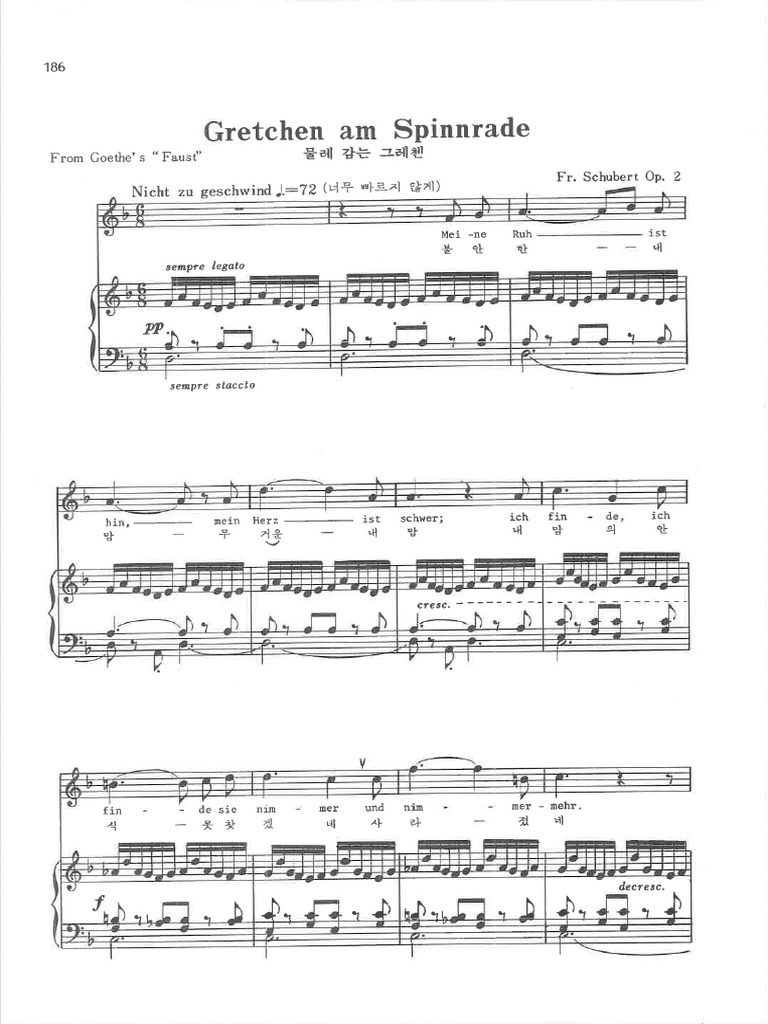 Gretchen Am Spinnrade | PDF