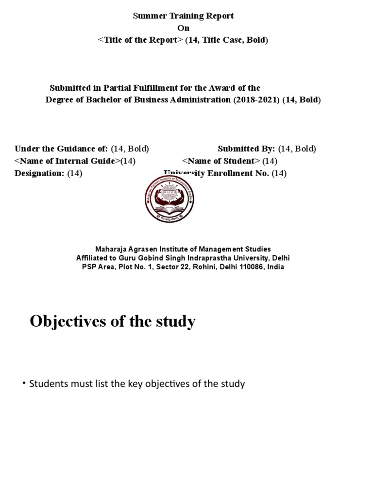 Sample STR PPT 2021 | PDF