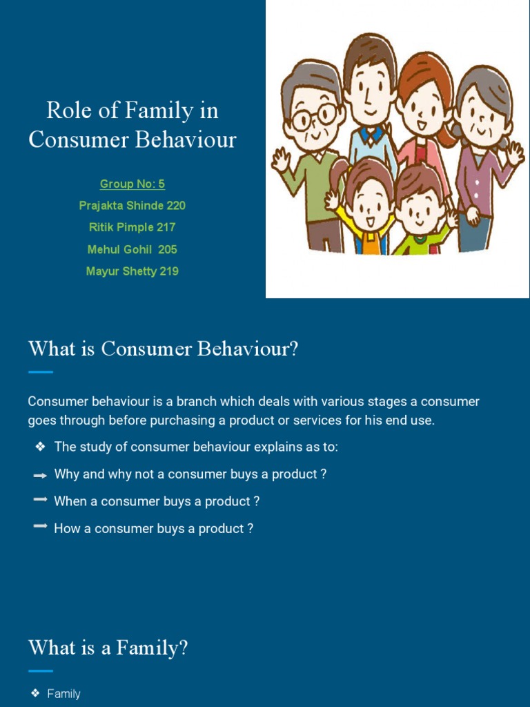 Role of Family in Consumer Behaviour | PDF | Family | Consumer Behaviour
