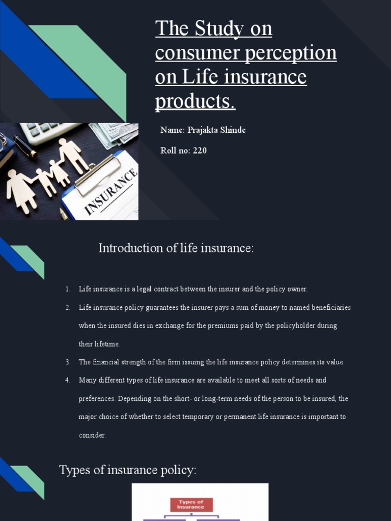 The Study On Consumer Perception On Life Insurance Products | PDF ...