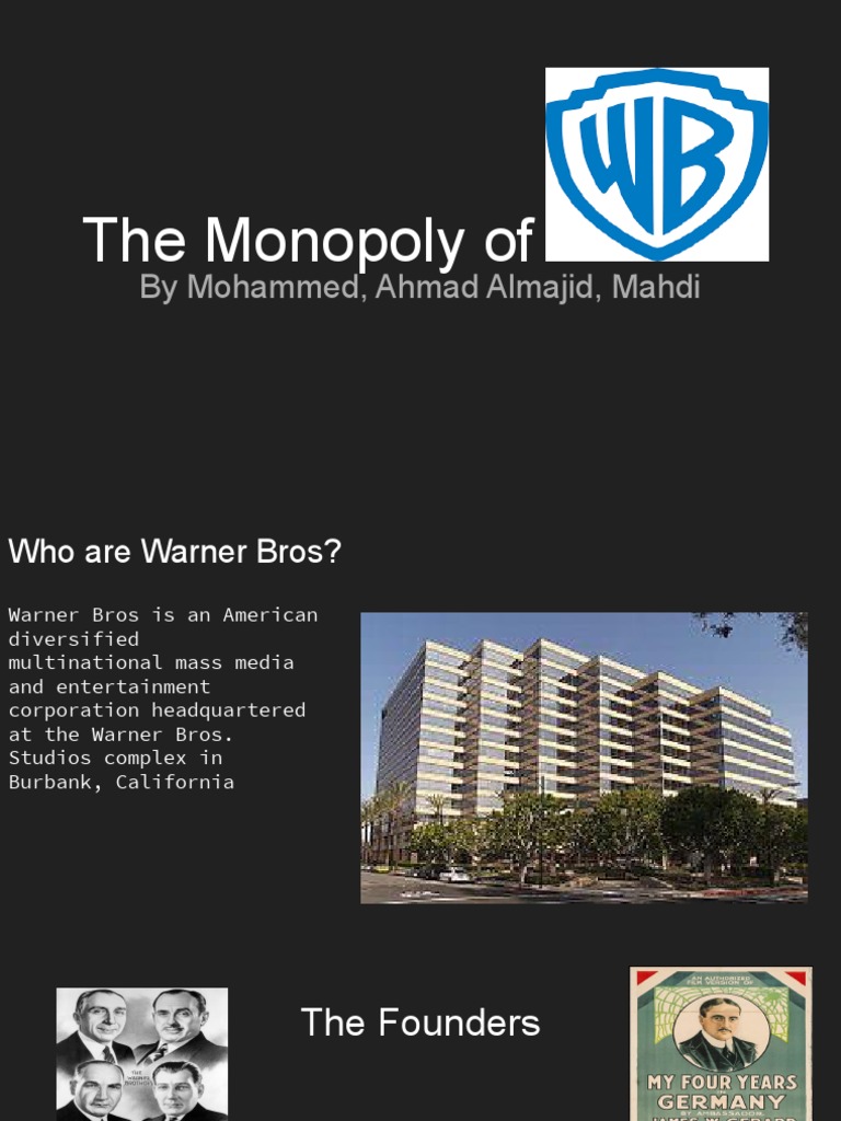 Monopoly Project Economics | PDF | Warner Bros. | American Government