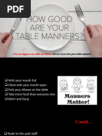 Social & Dining Etiquette Quiz | PDF | Foods