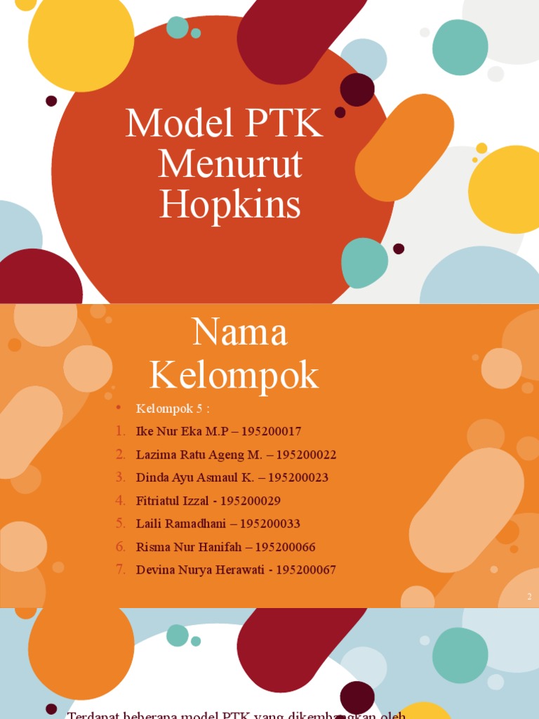 Model PTK Menurut Hopkins | PDF