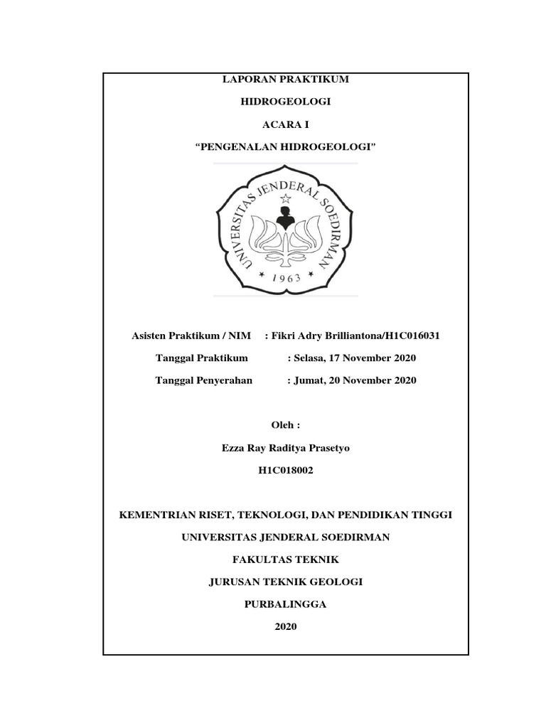 Laporan Hidro Ezza | PDF