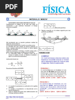 Ejercicios de Movimiento Rectilineo Uniformemente Variado para Quinto Grado de Secundaria | PDF ...