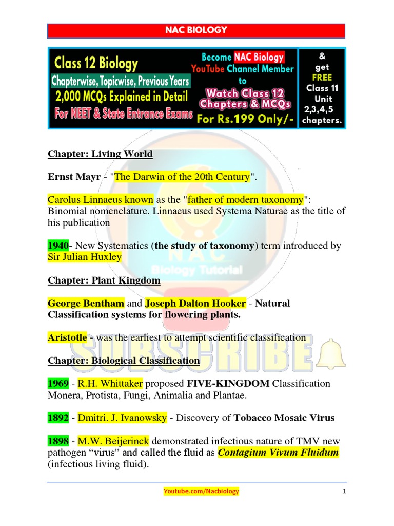 Ncert Biology Scientists | PDF | Dna | Genetics