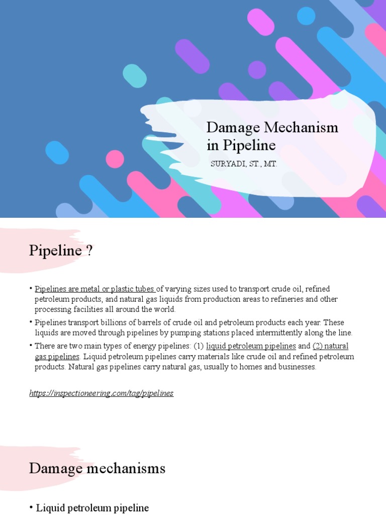 Damage Mechanism in Pipeline | PDF
