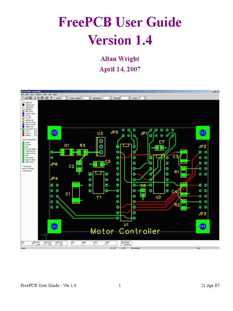 Freepcb User Guide | PDF | Computer File | Printed Circuit Board