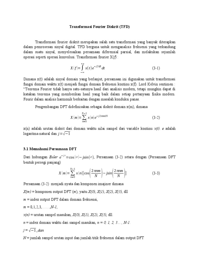 Analisis Frekuensi DFT | PDF