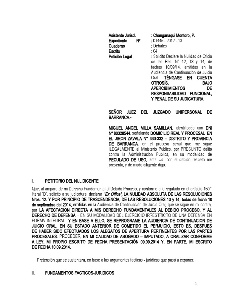 MODELO Informe Policial | PDF | Debido al proceso | Ley procesal