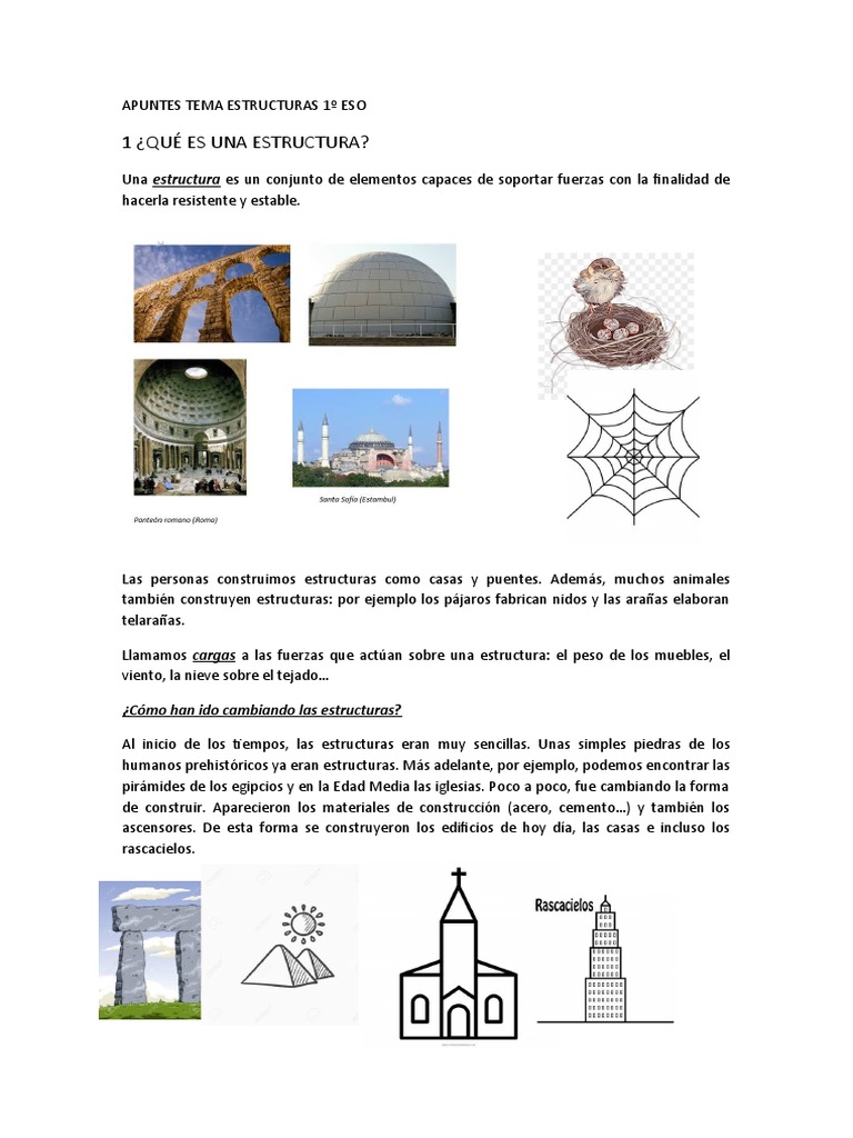 Aci Tema Estructuras 1º Eso | PDF | Puente