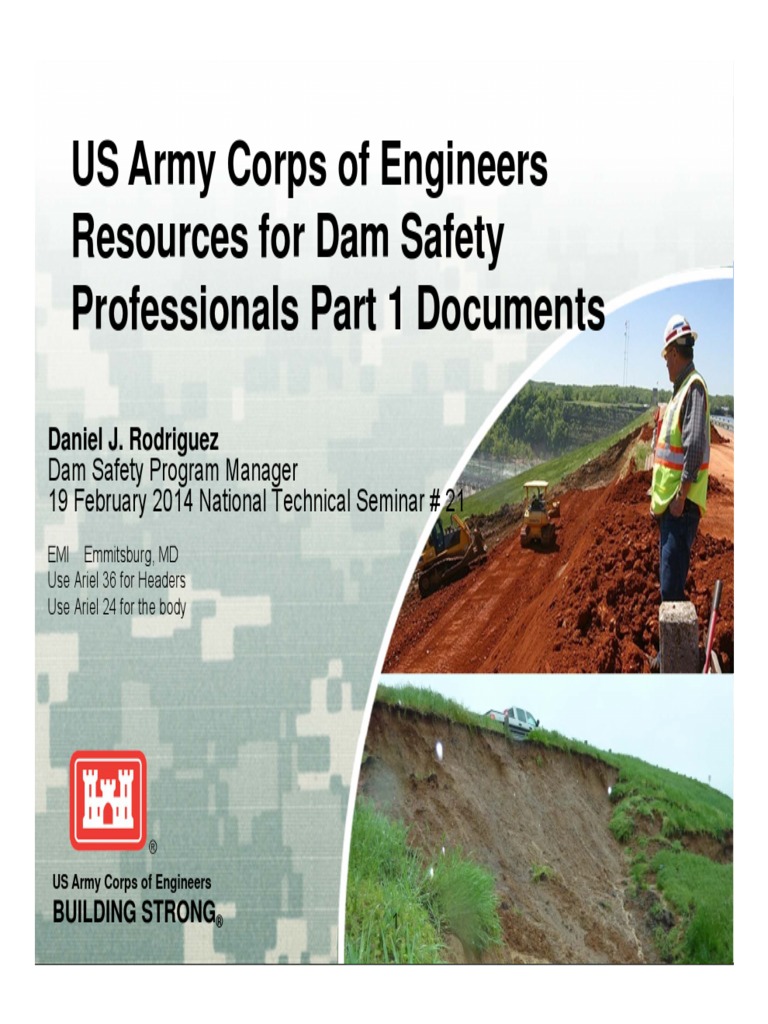 Us Army Corps Dam Desing | PDF | United States Army Corps Of Engineers ...