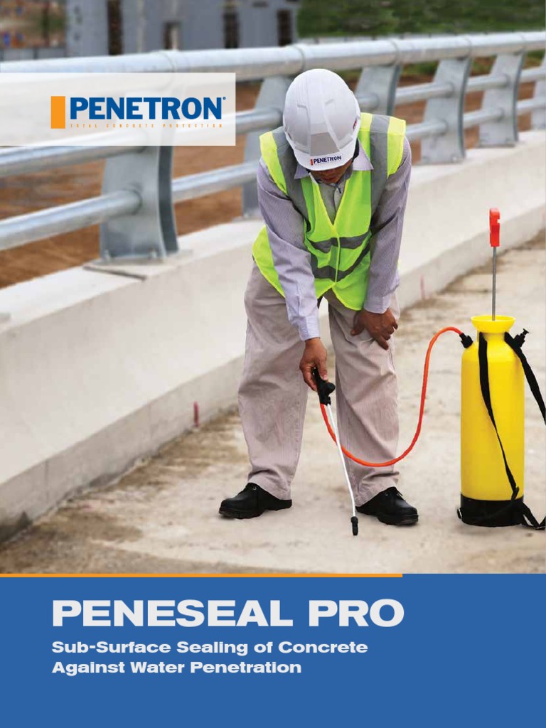Peneseal Pro: Sub-Surface Sealing of Concrete Against Water Penetration ...