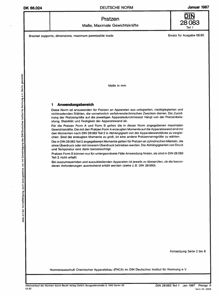 Din28083 1 | PDF