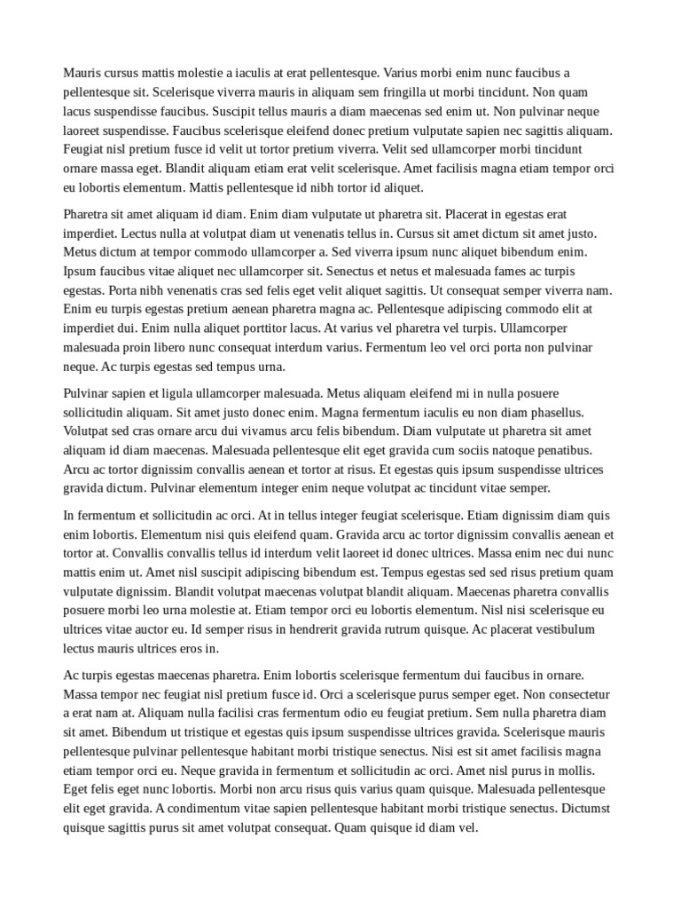 Purus in Mollis Nunc Sed Id Semper | PDF