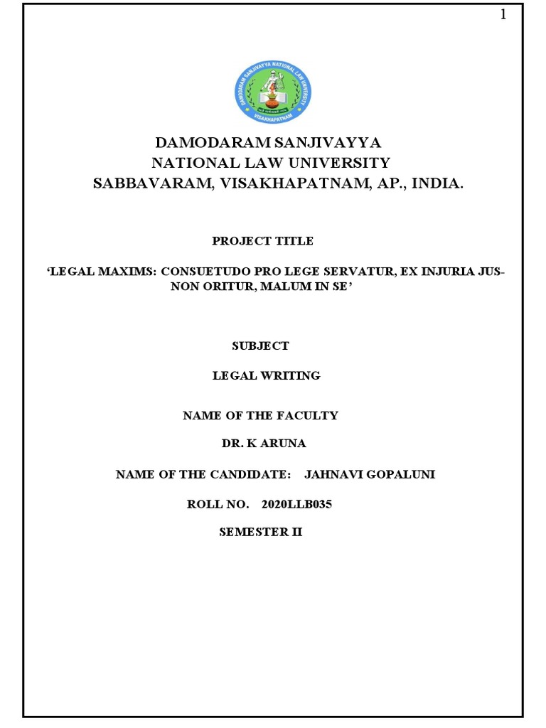 Legal Writing Project | PDF