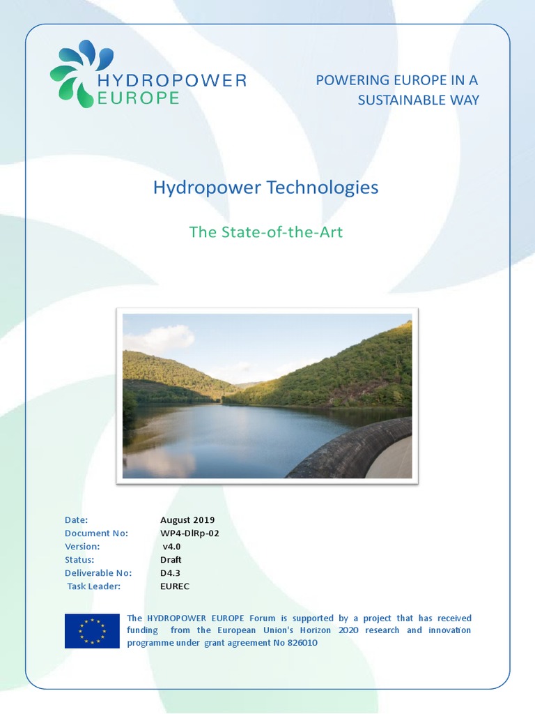 HydropowerTechnology - State of The Art FINAL | PDF | Hydroelectricity ...