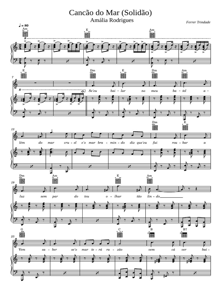 Fado - Cano Do Mar Solido - Recorder | PDF | Songs Written | Southern ...