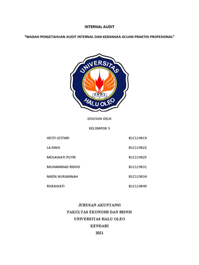 Makalah Internal Audit Kelompok 3 | PDF
